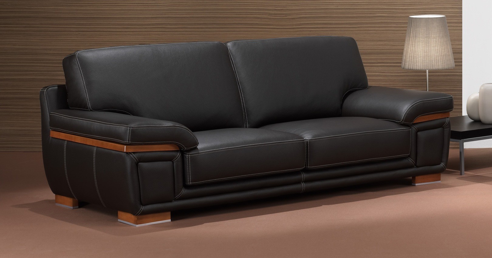 Canapé cuir excelium 2mm ADRIANA morderne sur univers du cuir